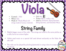 Instrument of the Month: VIOLA - Detailed Lesson Plans and More!