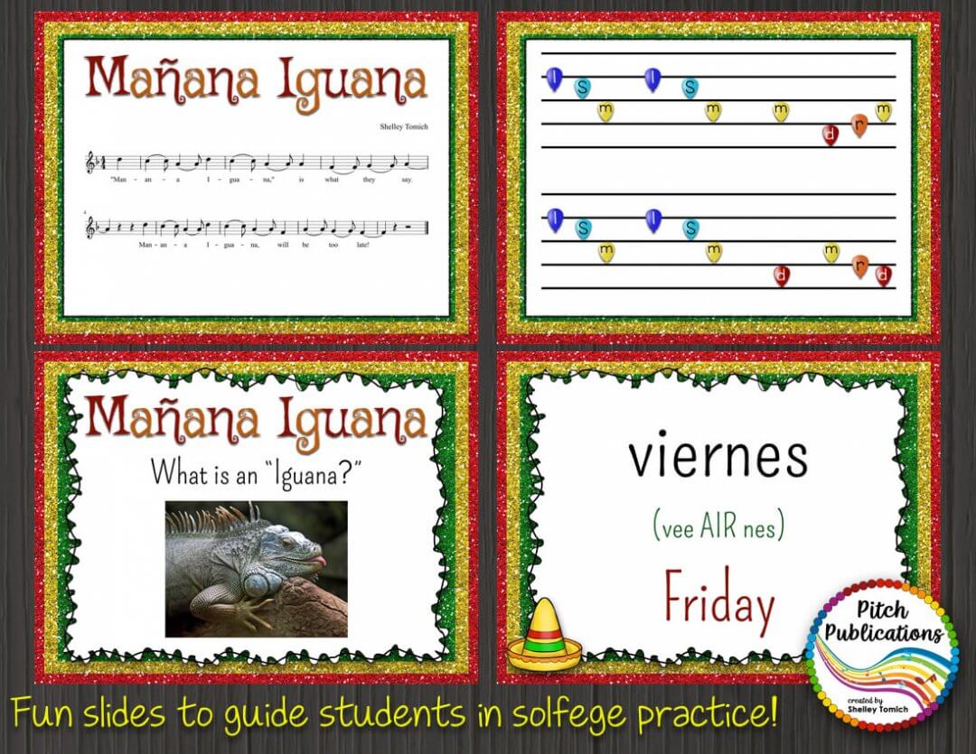 Learning with Literature: Manana Iguana - Lesson plan - Solfege practice!