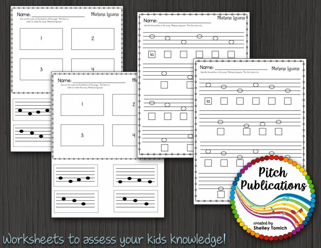 Learning with Literature: Manana Iguana - Lesson plan - Solfege practice!