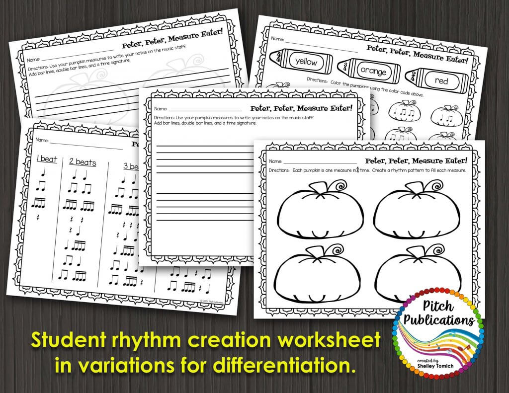 Music Lesson Plan on Measures and Meter - Peter Peter Pumpkin Eater