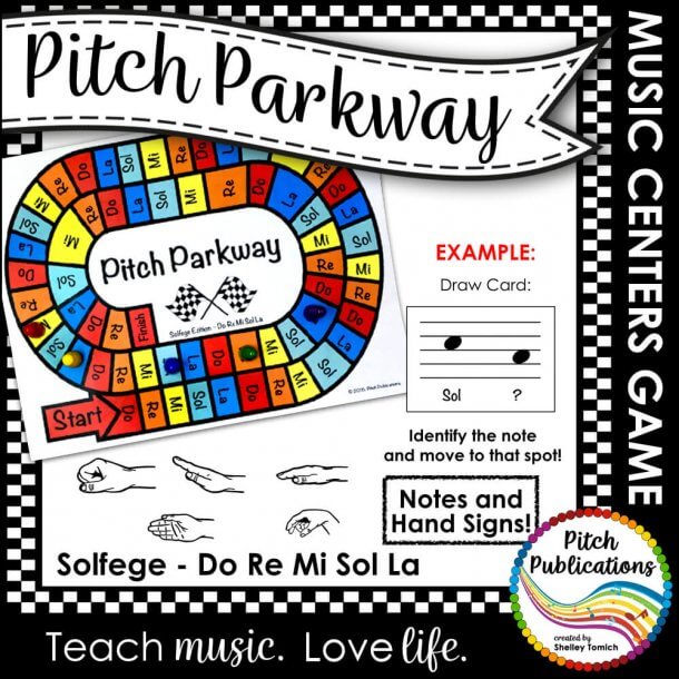 Music Centers: Pitch Parkway - Solfege Do Re Mi Sol La Game, Practice
