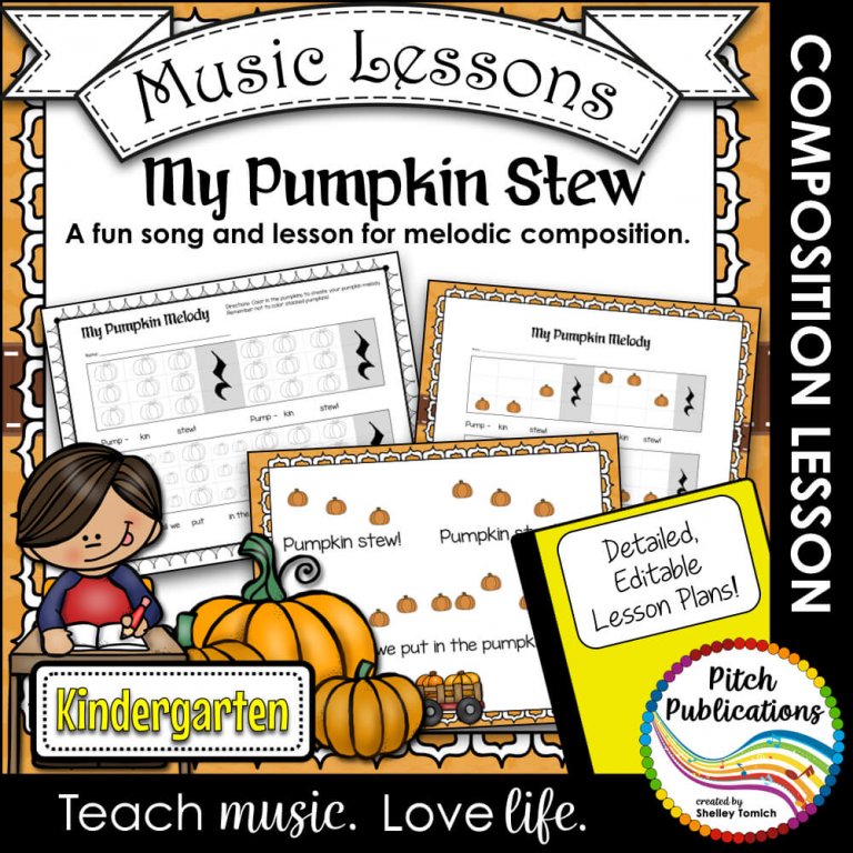 Kindergarten/1st Grade Music Lesson - Pitch/Melody Composition