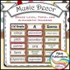 Music Decor - SWEET SHOPPE - Music Word Wall
