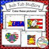 Sub Tub - Rhythm Coloring: Patriotic - Color by Note - rhythm levels