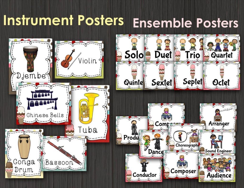 Music Decor BUNDLE - SWEET SHOPPE - Music classroom decorations!