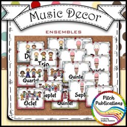 Music Decor - SWEET SHOPPE - Ensemble Posters
