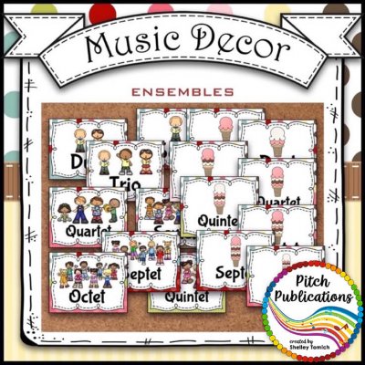 Music Decor - SWEET SHOPPE - Ensemble Posters