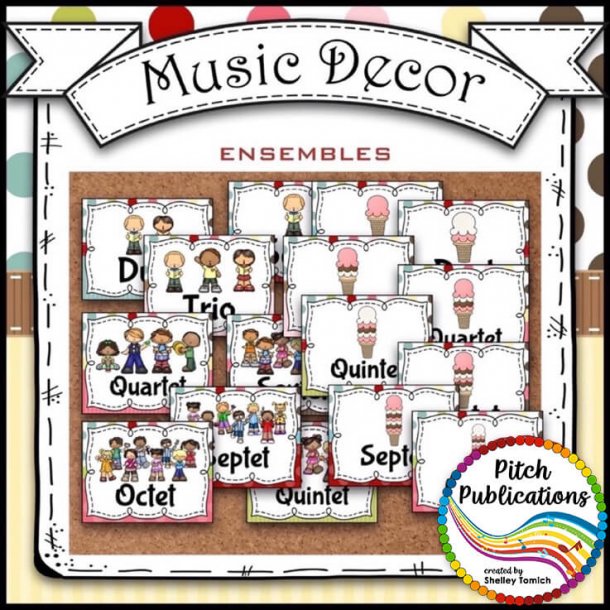 Music Decor - SWEET SHOPPE - Ensemble Posters