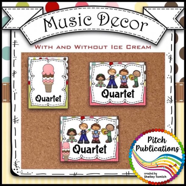 Music Decor - SWEET SHOPPE - Ensemble Posters