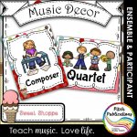 Music Decor - SWEET SHOPPE - Ensemble Posters