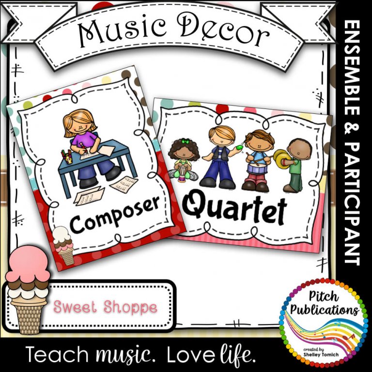 Music Decor - SWEET SHOPPE - Ensemble Posters