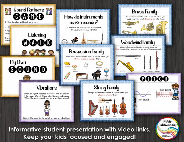 Science of Sound: BUNDLE for 1st grade unit and 4th grade unit