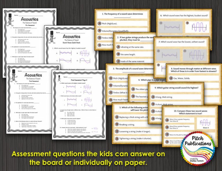 Science of Sound Unit: Music & Science Lesson, Presentation, and MORE!