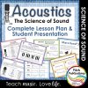 Science of Sound: BUNDLE for 1st grade unit and 4th grade unit