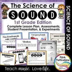 Science of Sound Unit 1st: Lesson Plans, Experiments, & Assessment
