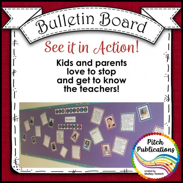 Back to School Specials Bulletin Board - Music, Art, TAG, PE, etc.