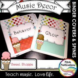 Music Decor BUNDLE - SWEET SHOPPE - Music classroom decorations!