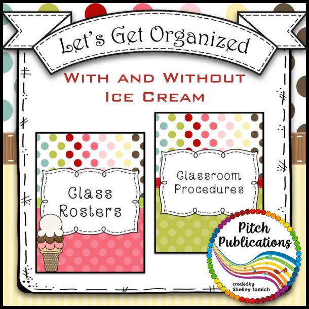 Let's Get Organized - SWEET SHOPPE - Music Binder Covers!