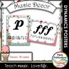 Music Decor - SWEET SHOPPE - Dynamics Posters (Elements of Music)