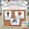 Music Decor - SWEET SHOPPE Instrument Posters Orchestra and MORE!