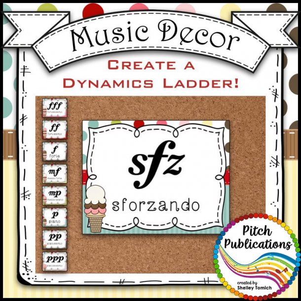 Music Decor - SWEET SHOPPE - Dynamics Posters (Elements of Music)