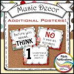 Music Decor - SWEET SHOPPE - Music Rules Posters, Tattling, and more!