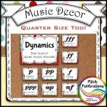 Music Decor - SWEET SHOPPE - Dynamics Posters (Elements of Music)
