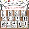 Alto Recorder Fingering Chart Posters v2 Black/Tan- Sweet Shoppe