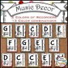 Recorder Fingering Chart Posters v2 - Music Decor SWEET SHOPPE