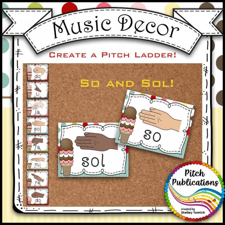 Music Decor - SWEET SHOPPE - Curwen Solfege Hand Signs