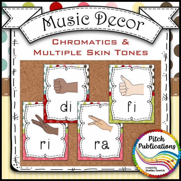 Music Decor - SWEET SHOPPE - Curwen Solfege Hand Signs
