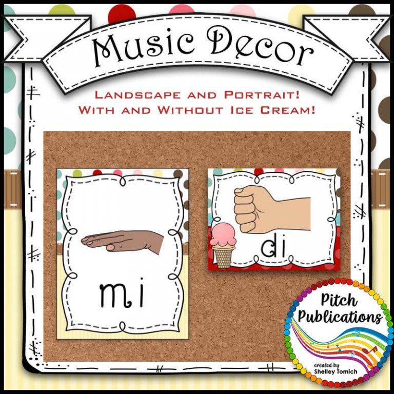Music Decor - SWEET SHOPPE - Curwen Solfege Hand Signs
