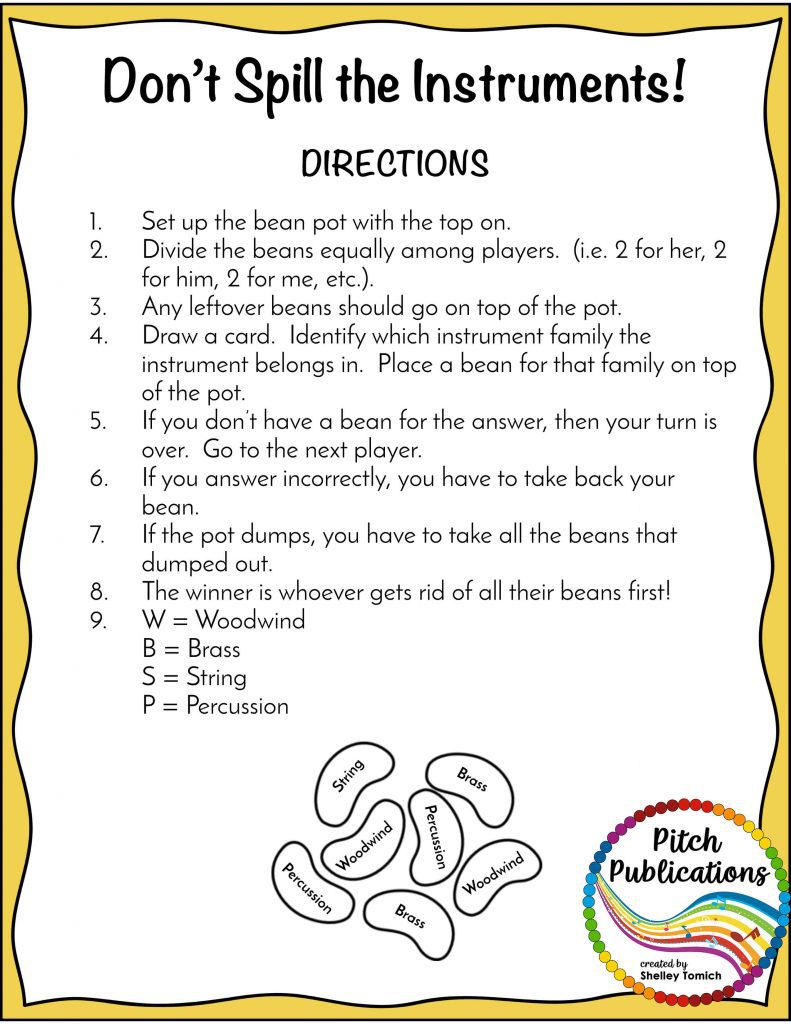 Music Center: Don't Spill the Instruments! - Instrument Family Game ...