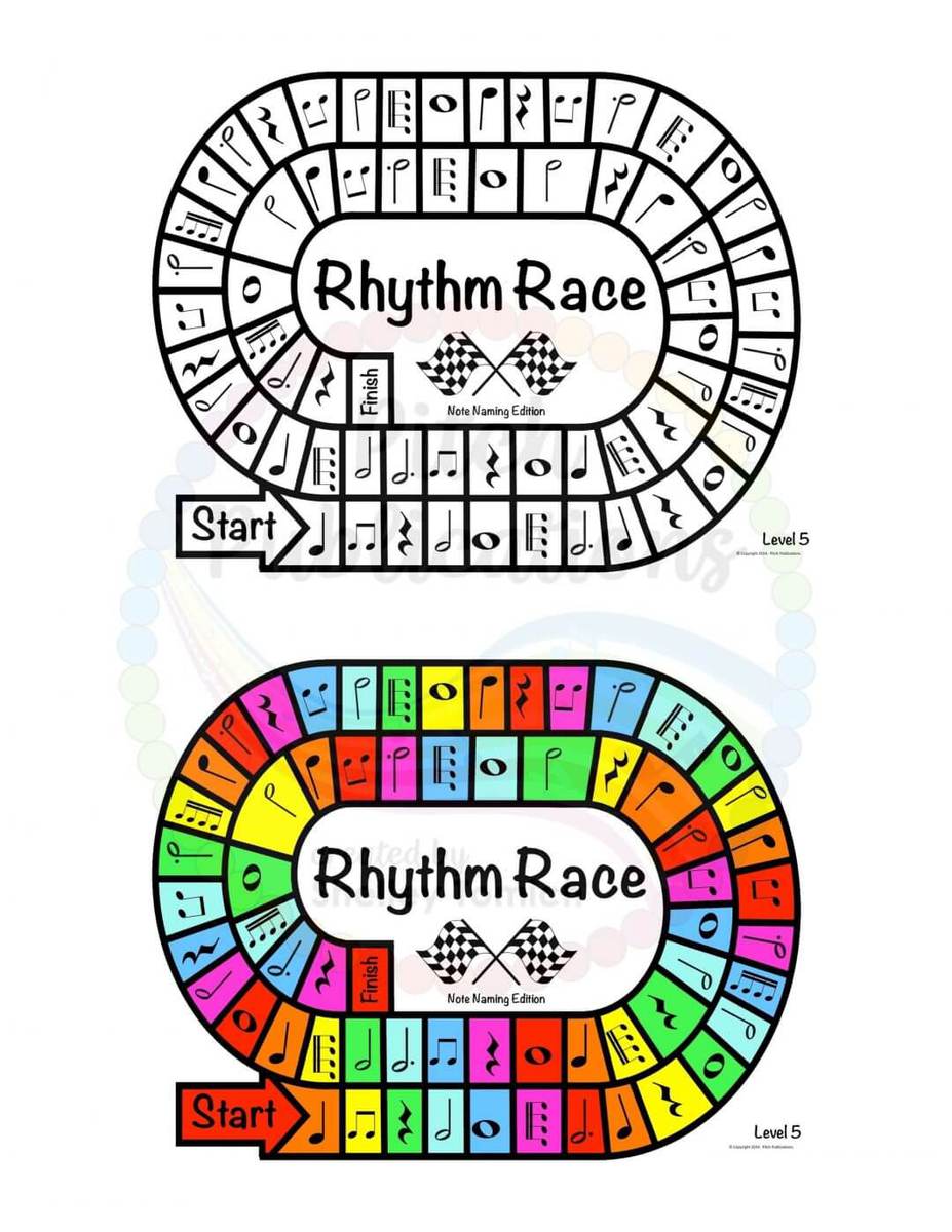 Music Centers: Rhythm Race Note Naming Edition Level 5 - Rhythm Game