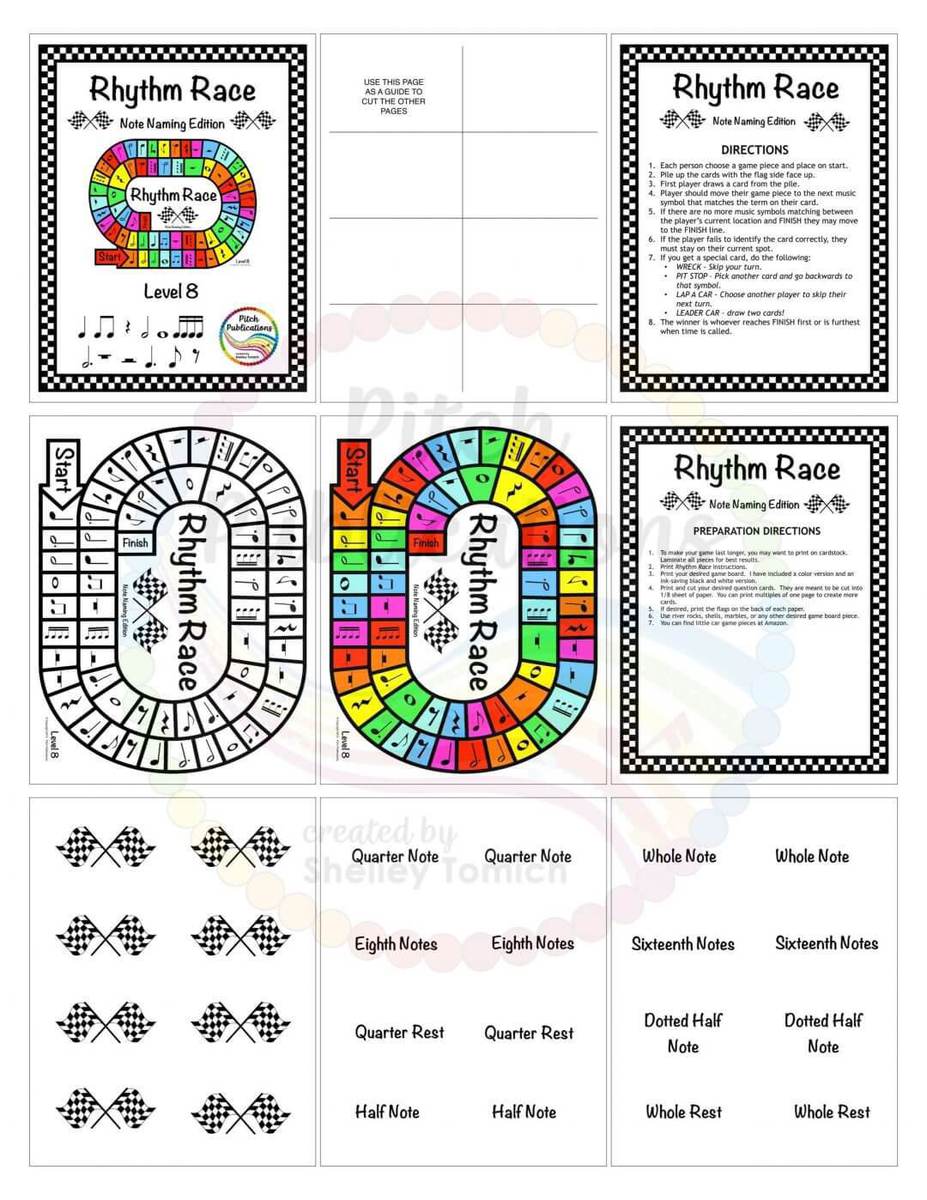 Music Centers: Rhythm Race Note Naming Edition Level 8 - Rhythm Game