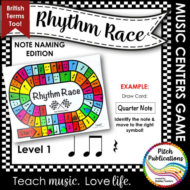 Music Centers: Rhythm Race Note Naming Edition Level 1 - Rhythm Game