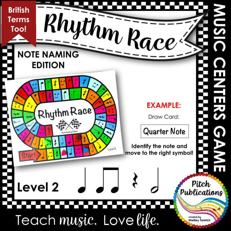 Music Centers: Rhythm Race Note Naming Edition Level 2 - Rhythm Game