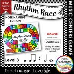 Music Centers: Rhythm Race Note Naming Edition Level 3 - Rhythm Game