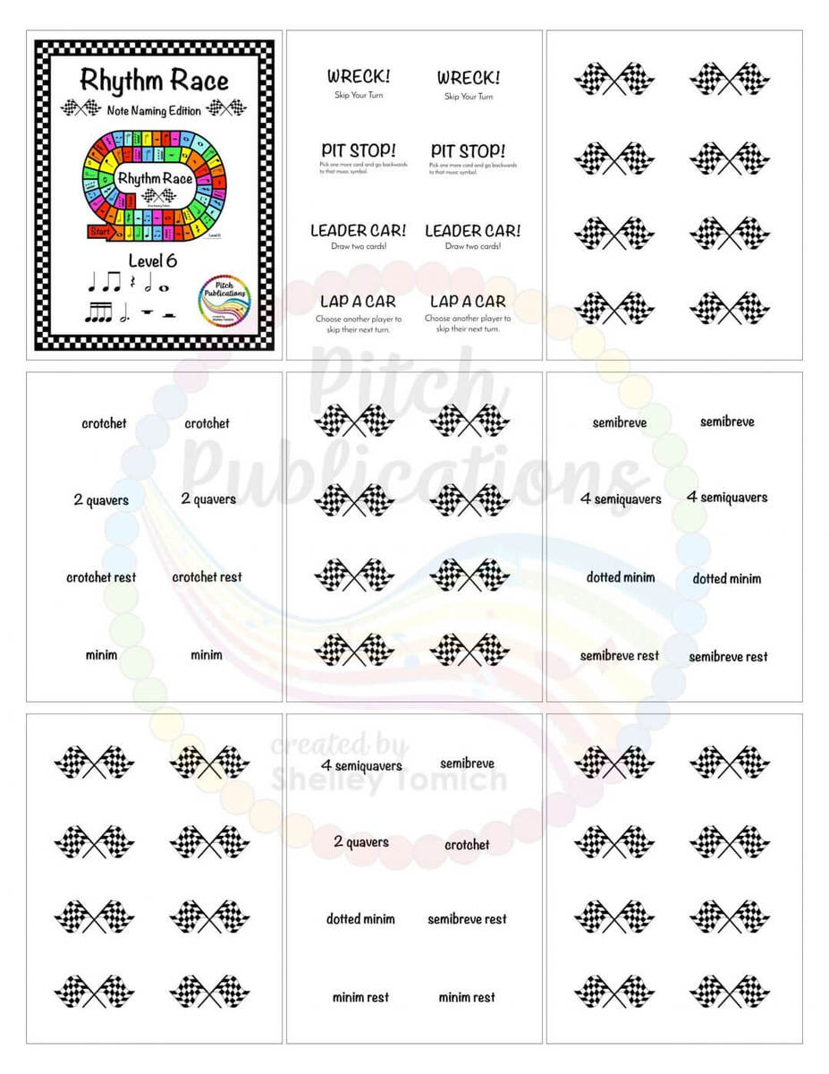 Music Centers: Rhythm Race Note Naming Edition Level 6 - Rhythm Game