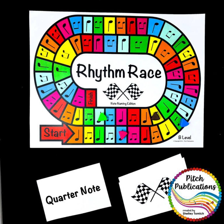 Music Centers: Rhythm Race Note Naming Edition Level Beginner - Rhythm Game