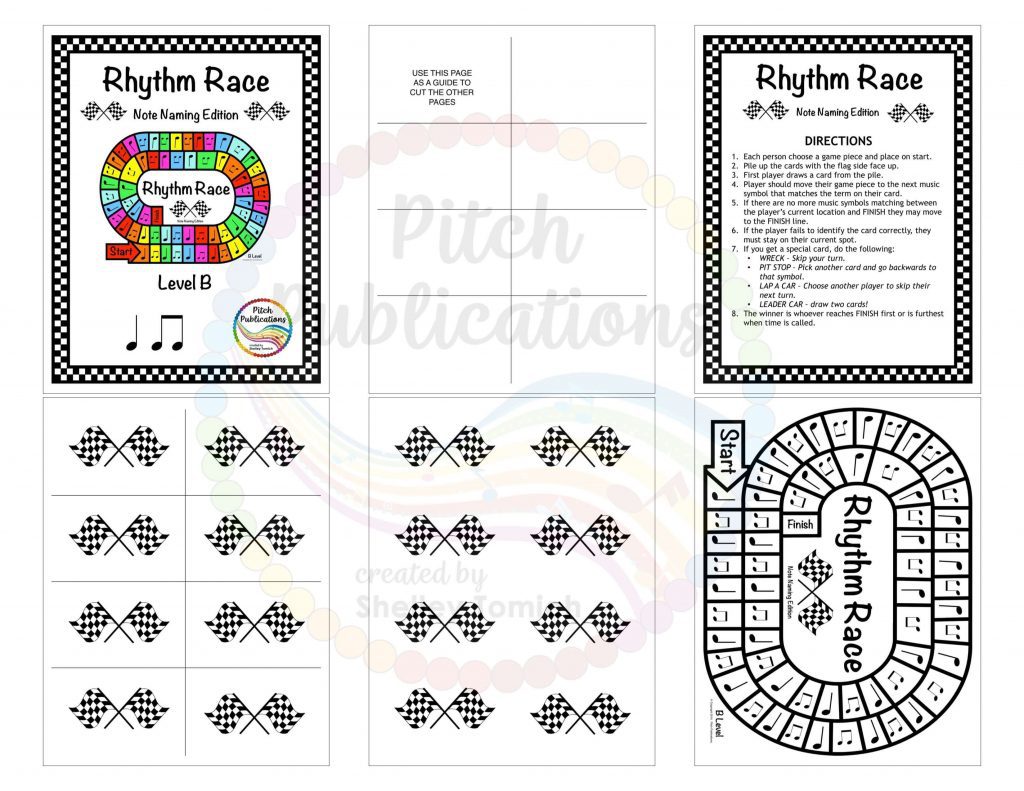 Music Centers: Rhythm Race Note Naming Edition Level Beginner - Rhythm Game