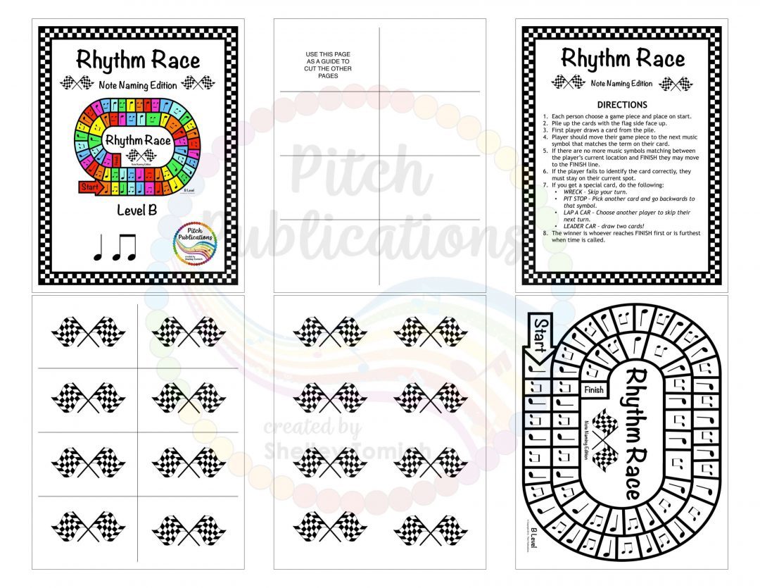 Music Centers: Rhythm Race Note Naming Edition Level Beginner - Rhythm Game