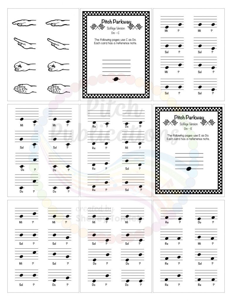 Music Centers: Pitch Parkway - Solfege Do Re Mi Sol Game, Practice