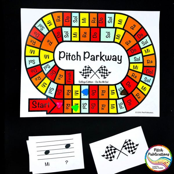 Music Centers: Pitch Parkway - Solfege Do Re Mi Sol Game, Practice