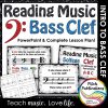 Bass Clef - Reading Music -PowerPoint Presentation & Exit Ticket-Lesson ...