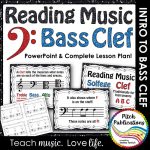 Bass Clef - Reading Music -PowerPoint Presentation & Exit Ticket-Lesson ...