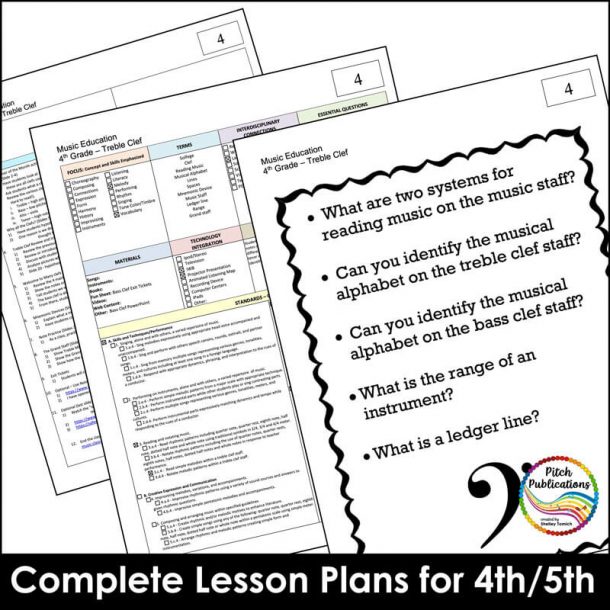 Bass Clef - Reading Music -PowerPoint Presentation & Exit Ticket-Lesson ...