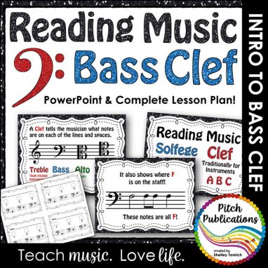 Bass Clef - Reading Music -PowerPoint Presentation & Exit Ticket-Lesson ...