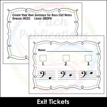Bass Clef - Reading Music -PowerPoint Presentation & Exit Ticket-Lesson ...