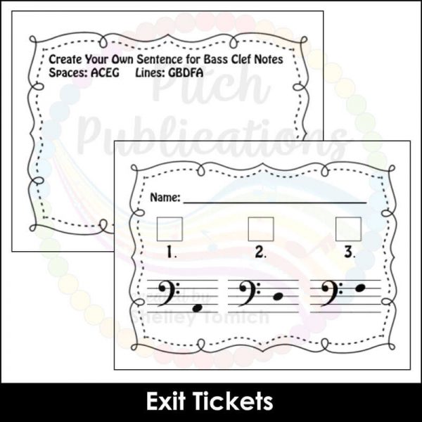 Bass Clef - Reading Music -PowerPoint Presentation & Exit Ticket-Lesson ...